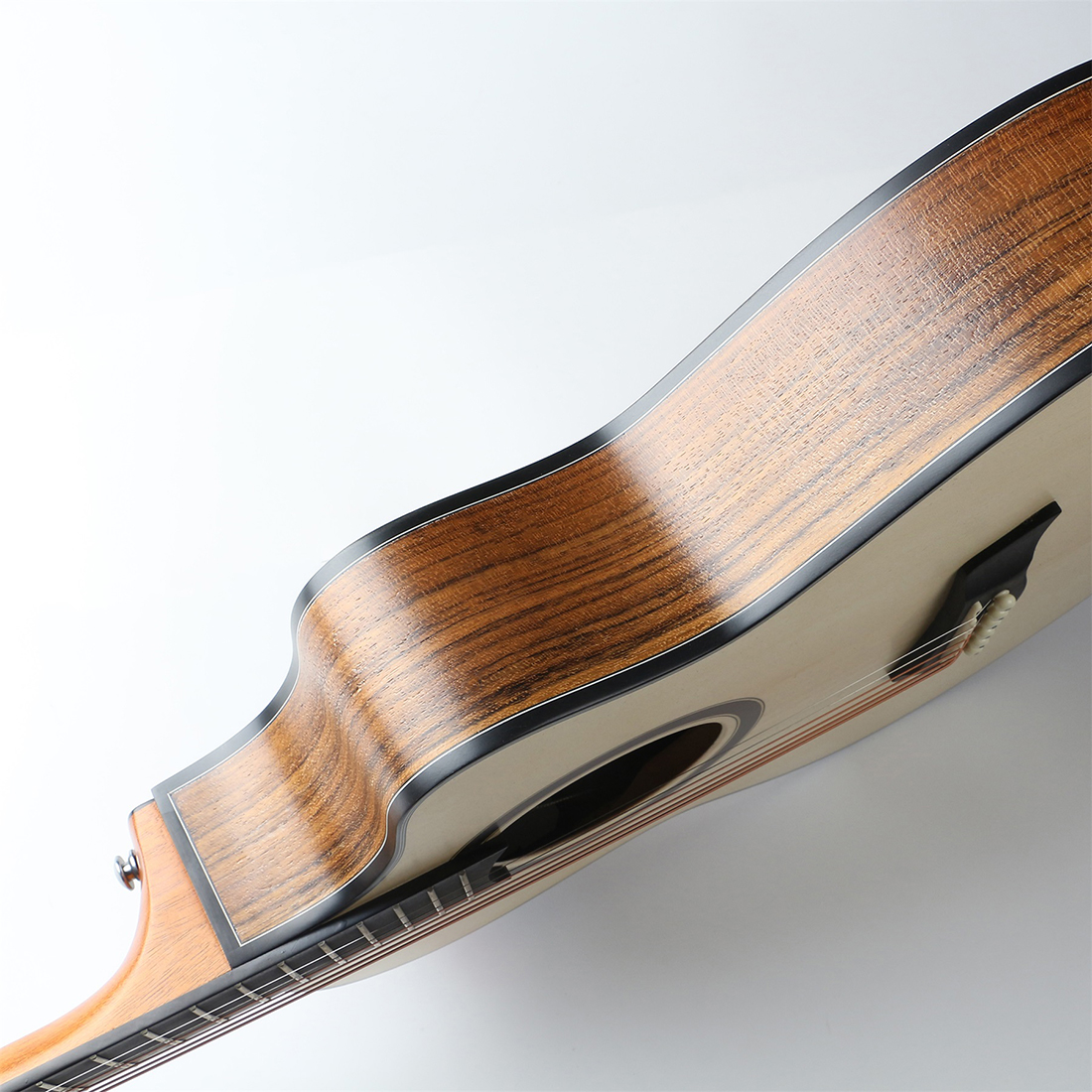 Deviser LS-161N-EQ – 40" Spruce + Walnut JF Cutaway Acoustic Guitar ...