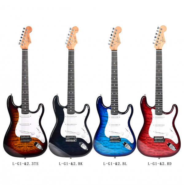 Deviser Electric Guitar L-G1&2 Water Ripples -High-Quality Guitar ...